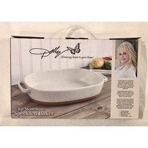 Dolly Parton | Kitchen | Dolly Parton 24 Qt Stoneware Speckled Baking ...